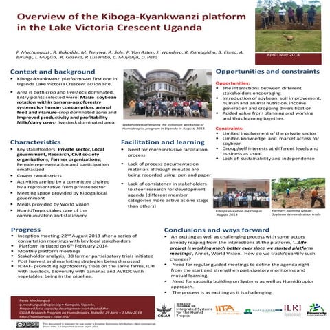Overview of the Kiboga-Kyankwanzi platform in the Lake Victoria ...