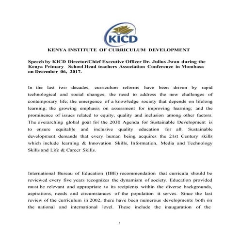 Kicd chief executive officer speech-mombasa-dec-6-2017 | PDF