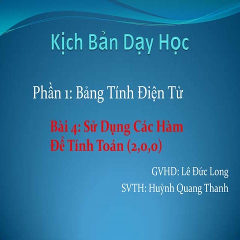 Kich ban day hoc | PPT