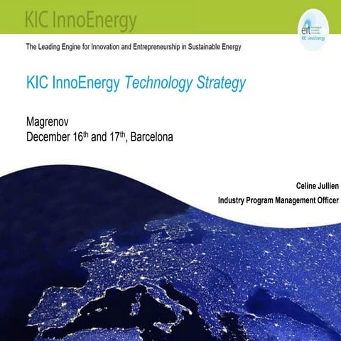 Kic InnoEnergy: Strategy, Maghrenov kickoff Barcelona - Day 2 | PDF