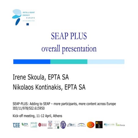 SEAP-PLUS project overview | PPT