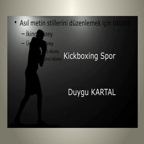 Kickboxing Sport | PPT