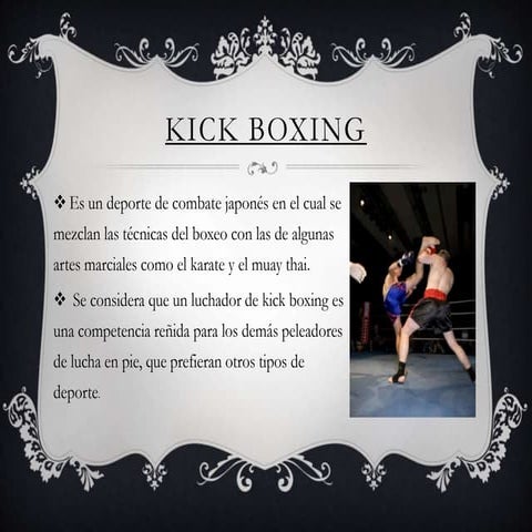 Kick boxing power point | PPTX
