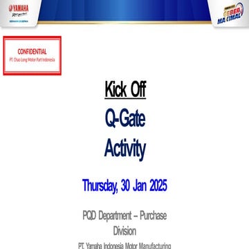 KIck Off Q-Gate 2025 - Session 1 (Priority 1) - Sent to Supplier.pptx