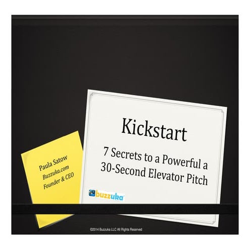 Creating a winning elevator pitch | PDF