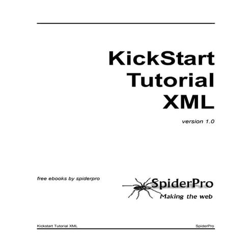 Kickstart Tutorial Xml | PDF