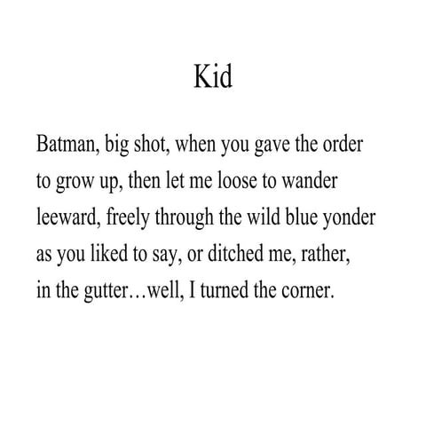 Kid Poem | PPT