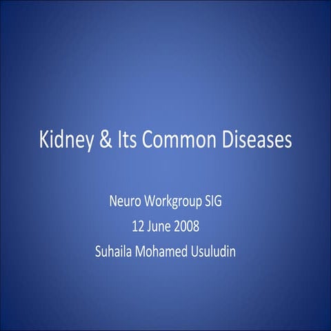 Awareness and Prevention for Kidney diseases | PDF