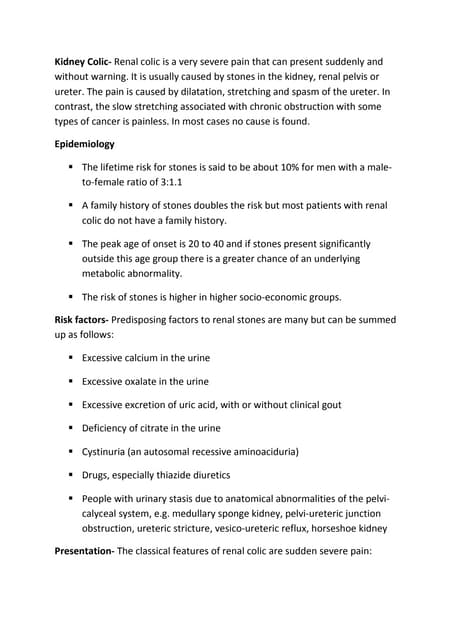 Renal colic | PPT