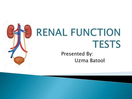 Renal Function Tests (RFT) | PPTX