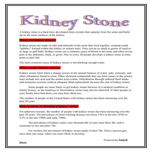 Kidney stone | DOC