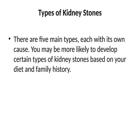 kidney stones ,types and its treatment.pptx