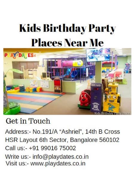 Kids birthday party Bangalore | PDF