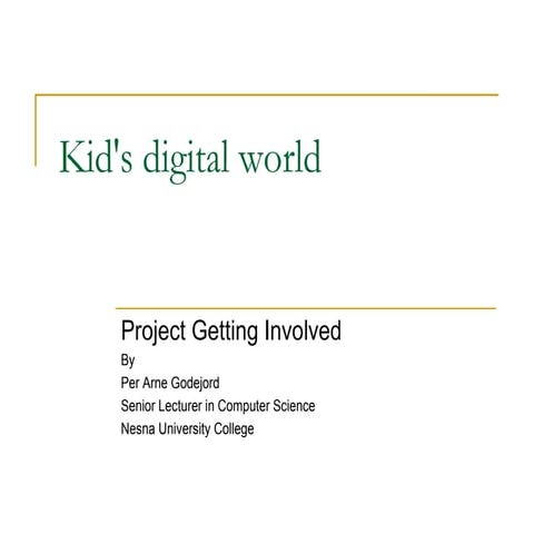 Kids Digital World | PPT