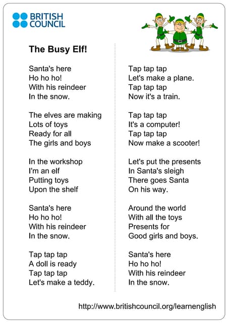 Christmas Songs Lyrics For Kids