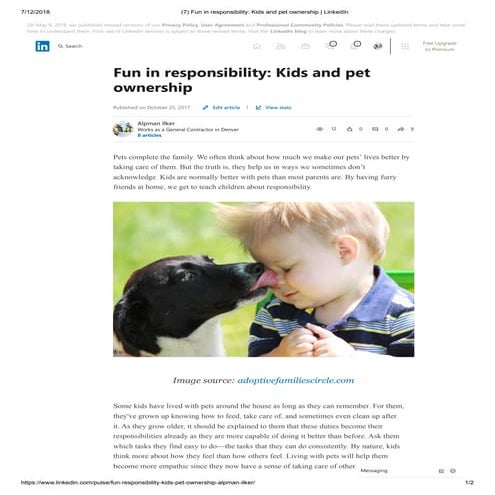 Kids and pet ownership | PDF | Internet | Computing