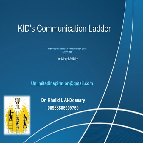 Ki ds communication ladder individual activity | PPT