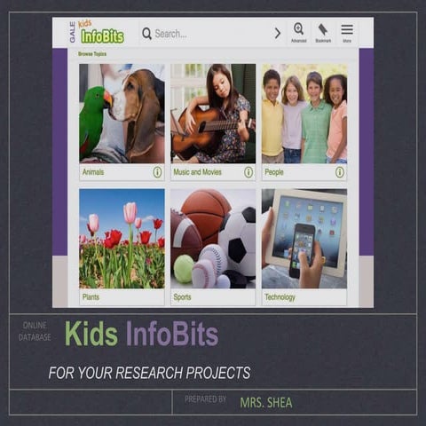 Kids InfoBits for your research (adjusted for SlideShare) | PPT