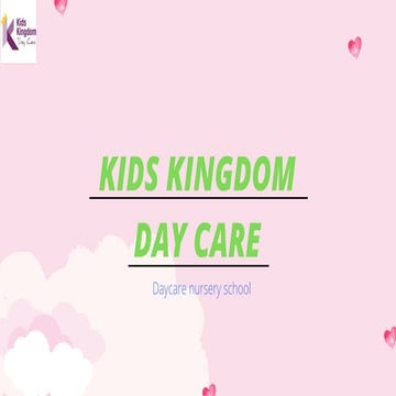 Kids County Daycare & Out-of-School Care | PDF