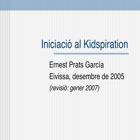 Kidspiration | PDF