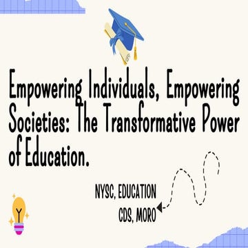 Empowering Individuals, Empowering Societies: The Transformative Power ...
