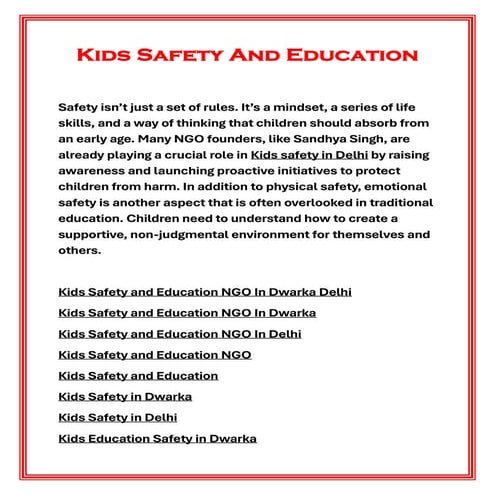 Kids Safety And Education Kids Safety And Education.pdf