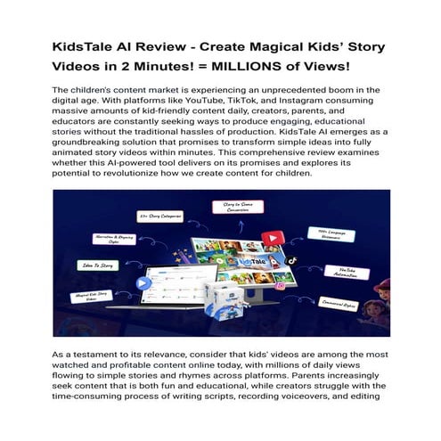 KidsTale AI Review - Create Magical Kids’ Story Videos in 2 Minutes.pdf