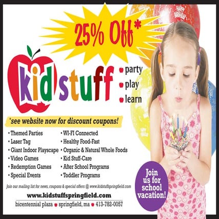 Kid Stuff 25% Off | PDF