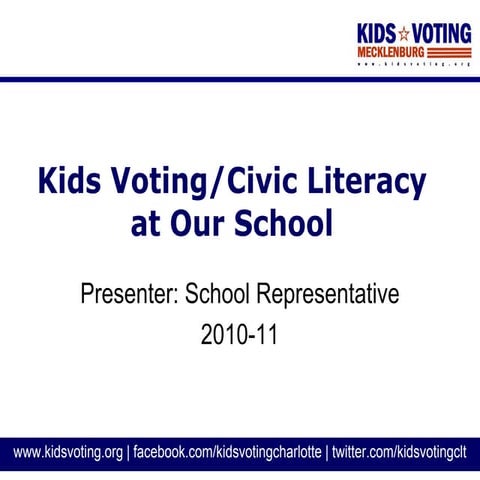 Kids voting election2010_k5 | PDF