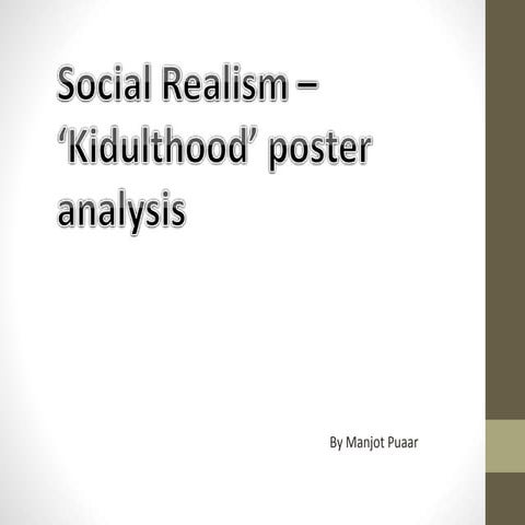 Kidulthood Analysis | PPTX