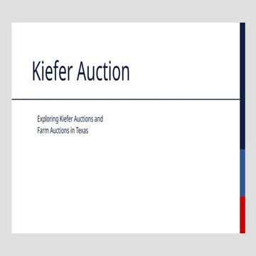 Kiefer Auctions PPT Farm Auctions Texas | PPT