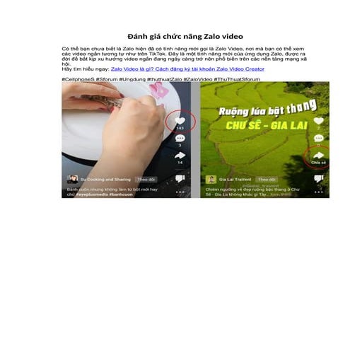 Đánh giá chức năng của ứng dụng Zalo video | PDF