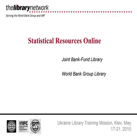Statistical Resources | PPT