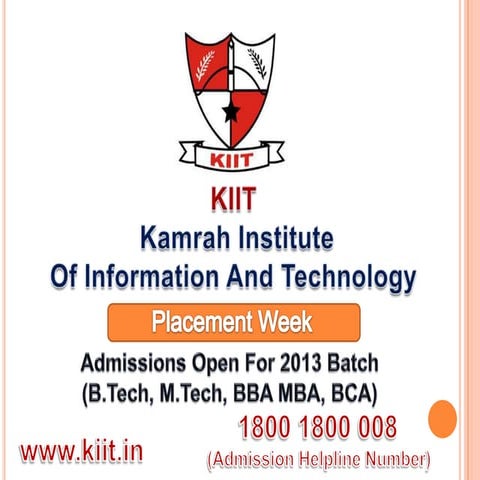 Placement Week At KIIT | PPTX