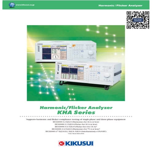 Kikusui kha1000 harmonics current analyzer p | PDF