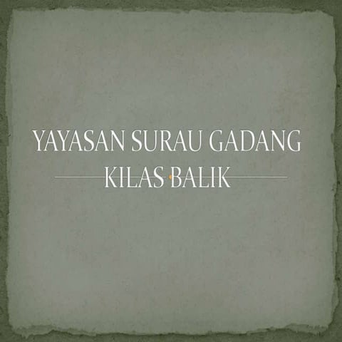 Kilas balik surau gadang | PPTX