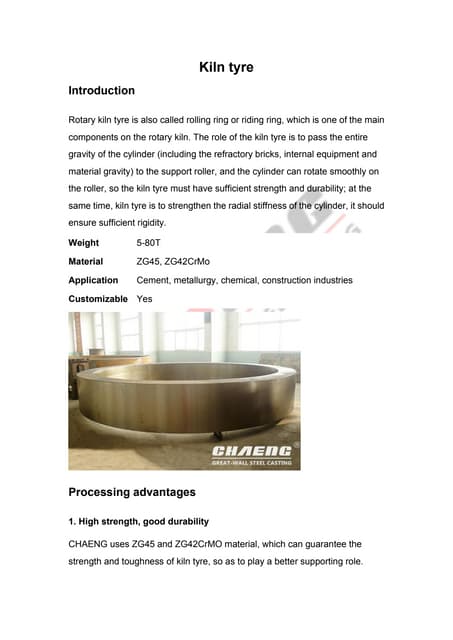 Rotary kiln shell segments process and cases | PDF