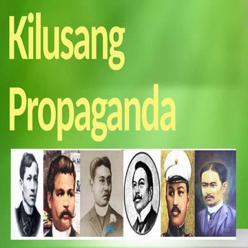 kilusang propaganda | PPT