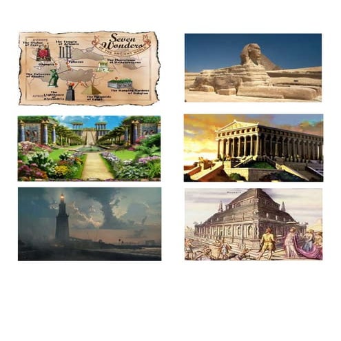 Image of 7 wonders of the ancient world | DOCX