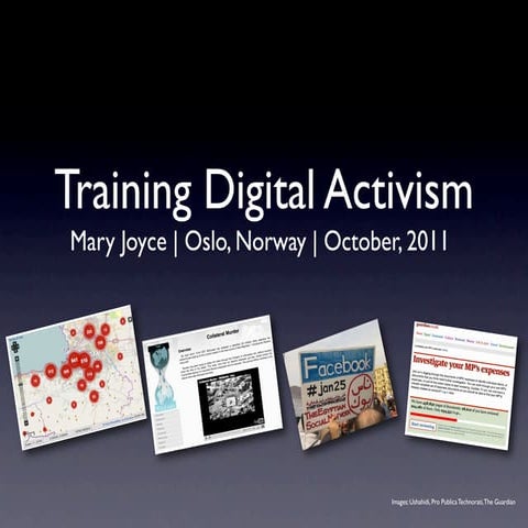 Digital Activism Training of Trainers | PDF