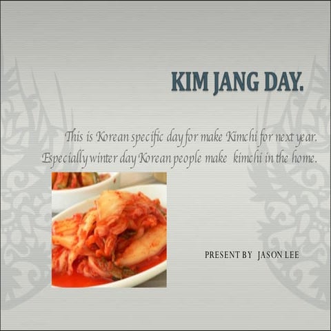 Kim Jang Day | PPT