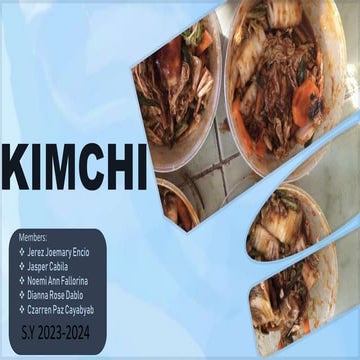 KIMCHI BY GROUP1 efhoewifhejheufeihjefueneunfefefefefef | PPT