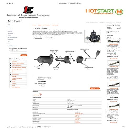 Kim hotstart tps181 gt12 000 | PDF