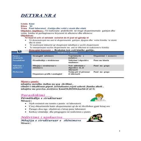 Model pune laboratori / Kimi 11 berthame byirenakotobelli | DOC