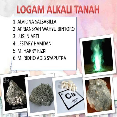 Kimia - Logam Alkali Tanah | PPTX