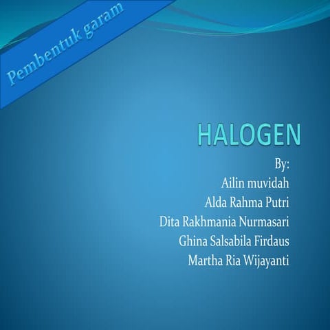 Kimia - Halogen | PPTX