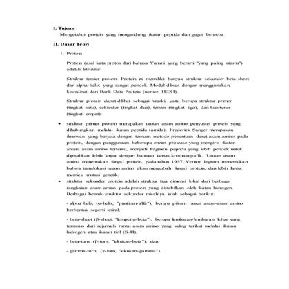 Laporan Kimia - uji protein | DOCX