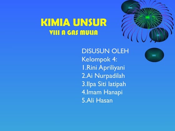Kimia gas mulia | PPTX