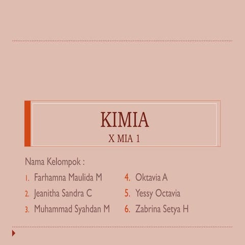 Kimia kelompok 2 | PPT