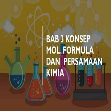 KIMIA T4 BAB 3 persamaan kimia dan formula kimia | PPTX